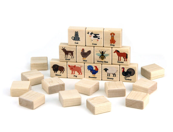 Farm Animals Color Wooden Matching Game - Everwood Friends