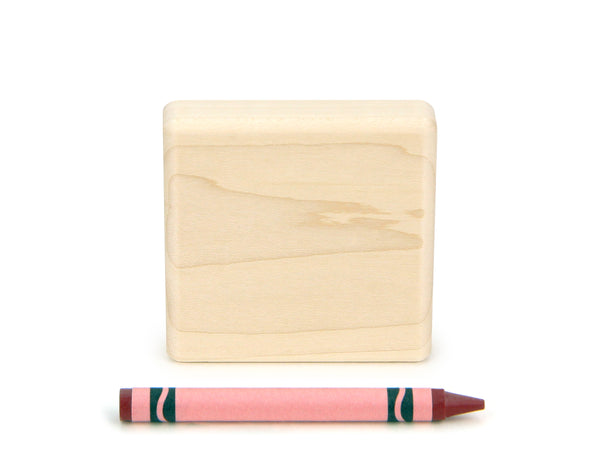 Flat 2x2 (1/2 thickness) Square Unit Building Block – Everwood Friends