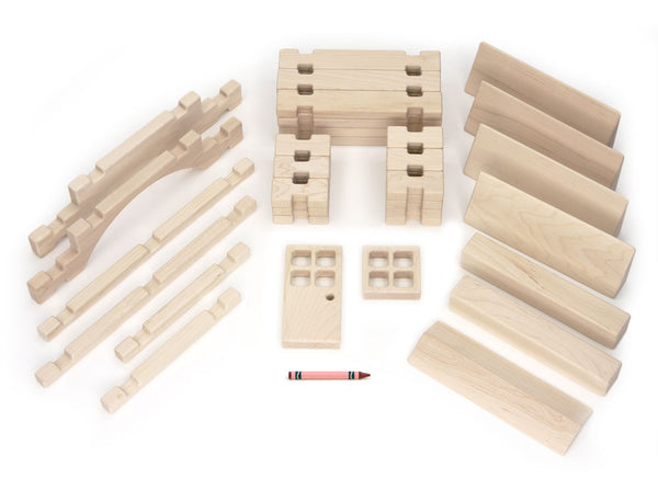 48 pc. Beginner Notch Block Set – Everwood Friends