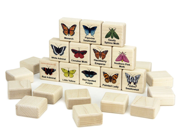 Butterflies & Moths Wooden Matching Game - 24 pc Set – Everwood Friends